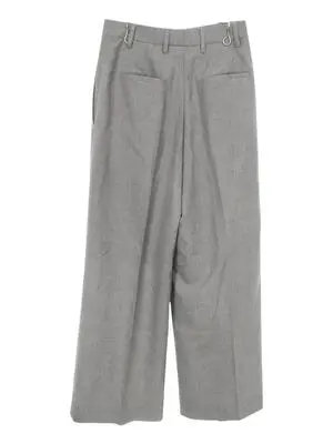 Prada 2010s Pleated Wool Trousers - Grey