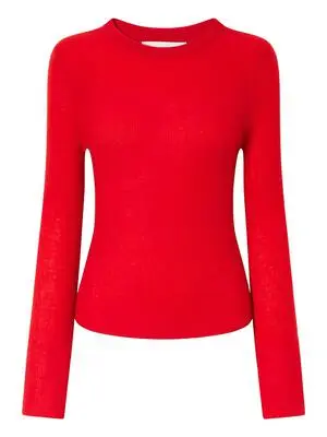Citizens Of Humanity Alessia Ribbed Wool And Cashmere-blend Sweater - Red