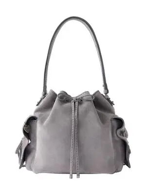 Acne Studios Suede Shoulder Bag - Gray