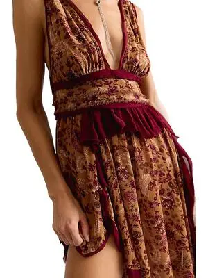 Free People Free People Worn N' Wild Printed Tunic Neutral Combo
