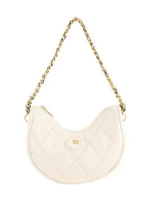 Burberry Horseshoe Chain Leather Shoulder Bag - Soap