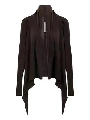 Rick Owens Draped Cardigan - Brown