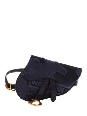 DIOR Christian Dior Saddle Camouflage Embroidered Canvas Belt Bag