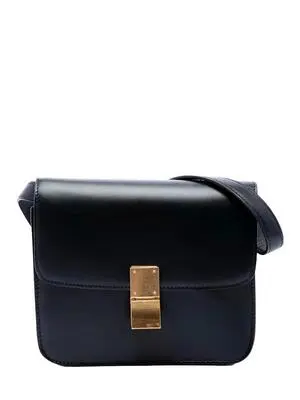Celine Calfskin Classic Box Crossbody Bag - Black