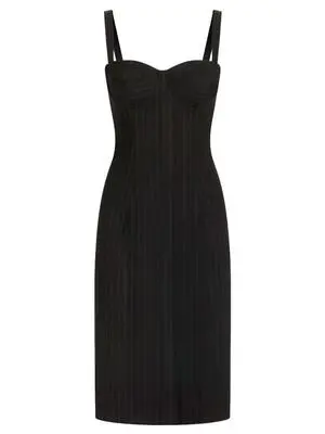 DOLCE & GABBANA Dolce & Gabbana Pinstripe Wool Dress