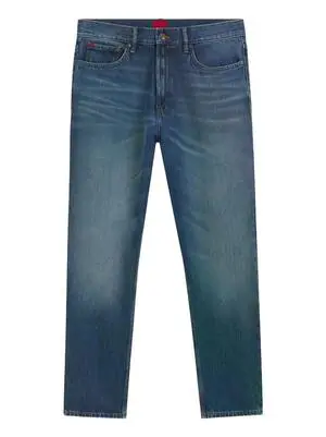 Hugo Tapered Leg Five-pocket Jeans - Blue