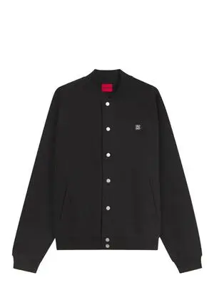 Hugo Logo-patch Bomber Jacket - Black