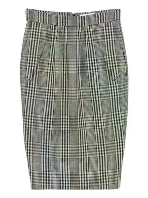 STELLA MCCARTNEY Stella McCartney Prince Of Wales Check Wool Midi Skirt