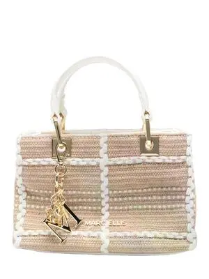 MARC ELLIS Krissy Woven-effect Tote Bag - Neutrals