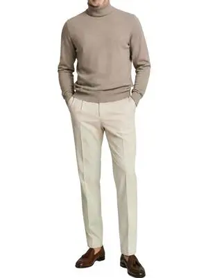 FRANZESE COLLECTION FRANZESE COLLECTION David Beckham Ribbed-Knit Turtleneck Sweater Neutrals
