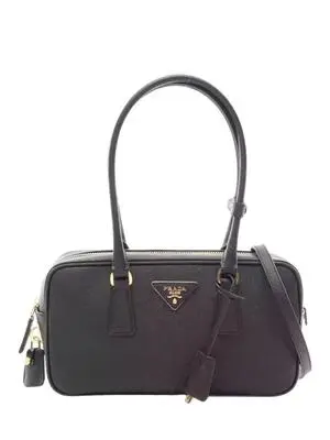 Prada Saffiano Lux Handbag - Black