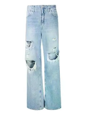 DONDUP Distressed Denim Jeans - Blue