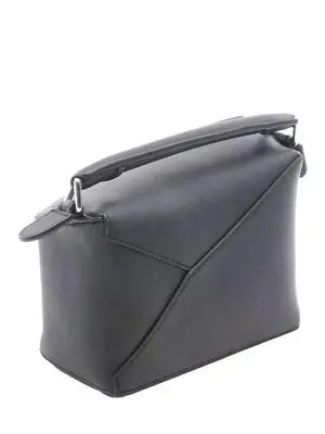 Loewe Calfskin Puzzle Edge Satchel - Black
