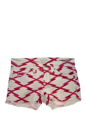 ISABEL MARANT VINTAGE Toile Printed Mini Shorts - Neutrals