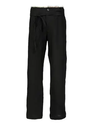POST ARCHIVE FACTION Drifter Raw-edge Trousers - Black