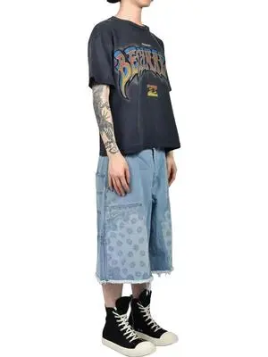 JUN/NAKAYAMA Graphic-print Box-fit T-shirt - Black