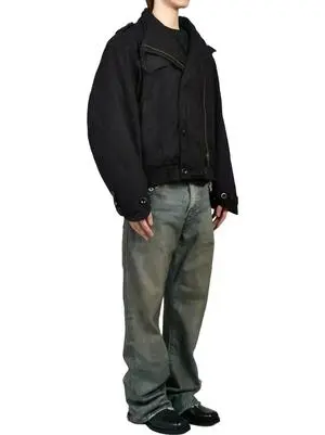 NO/FAITH STUDIOS Balloon-silhouette Jacket - Black