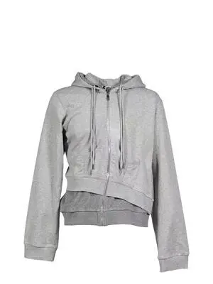 Natasha Zinko Asymmetric Layered Hoodie - Grey