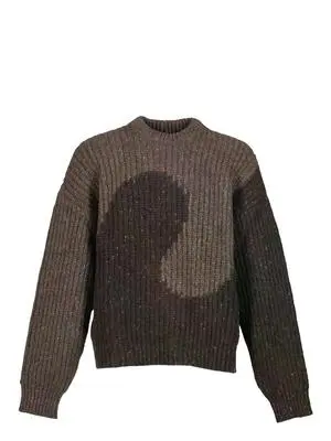ERL Swirl Rib-knit Sweater - Brown