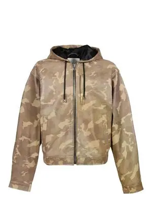 EZR Camouflage-print Zip-up Jacket - Brown