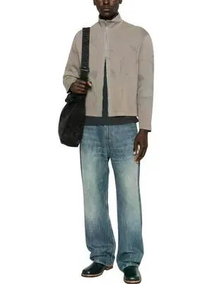 Our Legacy Floral-print Shrunken Sweatshirt - Neutrals