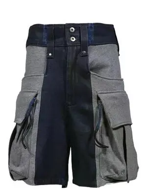 ZANONE Paneled Cargo Shorts - Grey