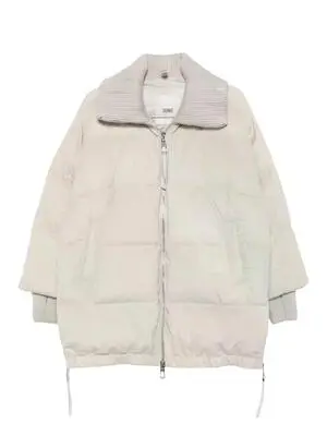 DUNO Quilted High-neck Jacket - Neutrals