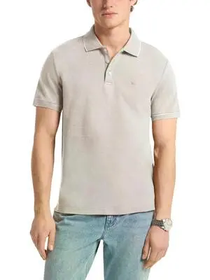 Michael Kors Gramercy Cotton Polo Shirt - Neutrals