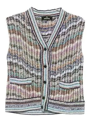 Missoni Zigzag-knit Waistcoat - Blue