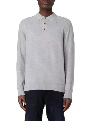XC Fine-knit Long-sleeve Polo Shirt - Grey