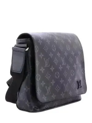 LOUIS VUITTON District Messenger Bag Monogram Eclipse Canvas Pm Crossbody Bag - Black