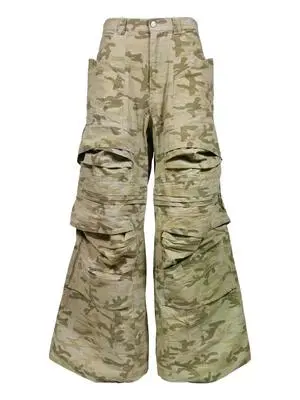 NATASHA ZINKO Natasha Zinko Cosmo Camouflage-Print Cargo Trousers