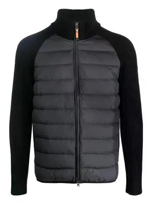 PARAJUMPERS Olmo Waffle-knit Quilted Jacket - Black