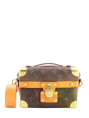 LOUIS VUITTON Soul Trunk Bag Monogram Dust Leather Crossbody Bag - Brown