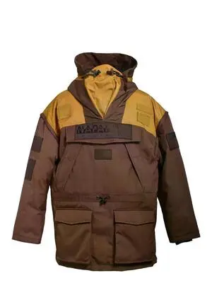 NAPA BY MARTINE ROSE Skidoo Patchwork Down Jacket - Brown