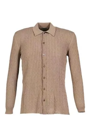 MAGLIANO Capricorn Cable-knit Shirt - Neutrals