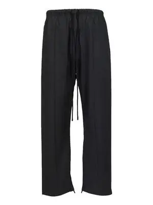 ESSENTIALS Logo-print Track Pants - Black