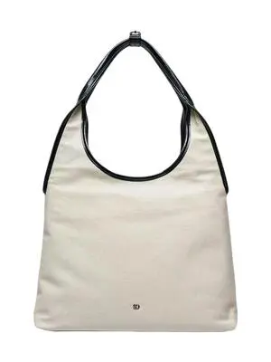 STAND OIL Ringo Canvas Buckle-strap Shoulder Bag - Neutrals
