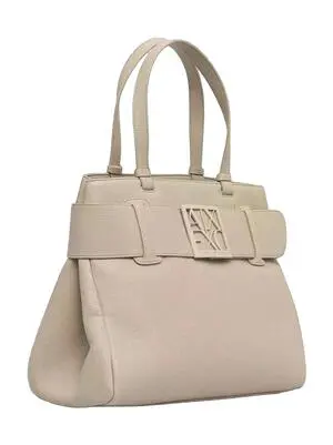 Armani Exchange Logo-plaque Tote Bag - Neutrals