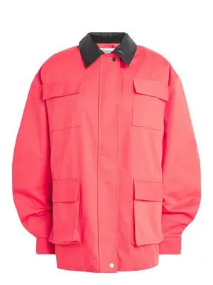 Source Unknown Fleece-lined Baia Barn Jacket - Red