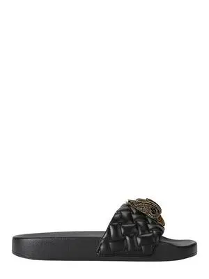 Kurt Geiger Meena Large Eagle Slides - Black