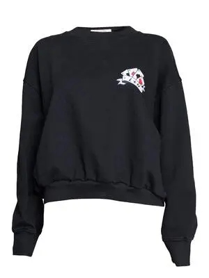 LOVE AND NOSTALGIA Gambler Sweat - Black