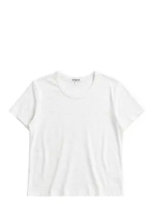 NOEND Cotton Modal Slub Crew Tee - White