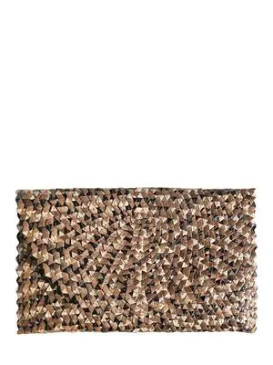 OHSUN Kenzie Straw Clutch - Brown