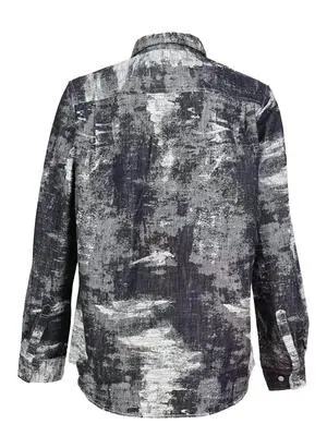 TAAKK Faded-effect Long-sleeve Shirt - Black