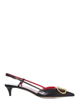 Valentino Garavani Vlogo Signature Leather Pumps - Black