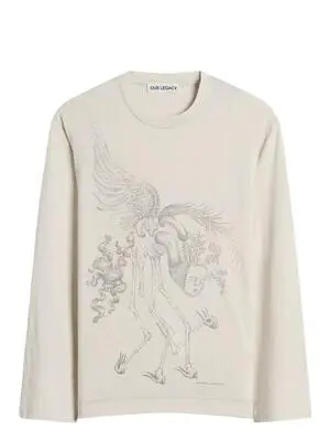 Our Legacy Spirit Print Box Long Sleeve Top - Manifested