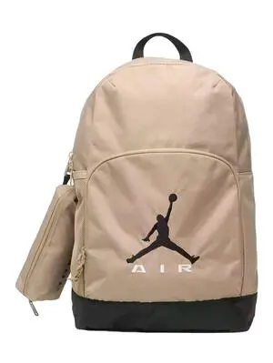 JORDAN Logo-embroidered Zipped Backpack - Neutrals