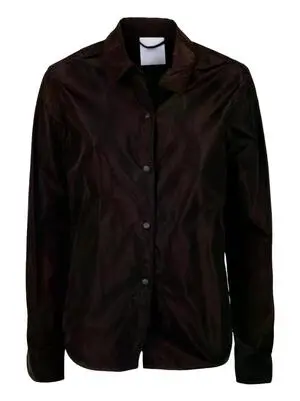 Aspesi Long-sleeve Press-stud Shirt - Brown