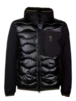 BLAUER. Quilted Hooded Jacket - Black
